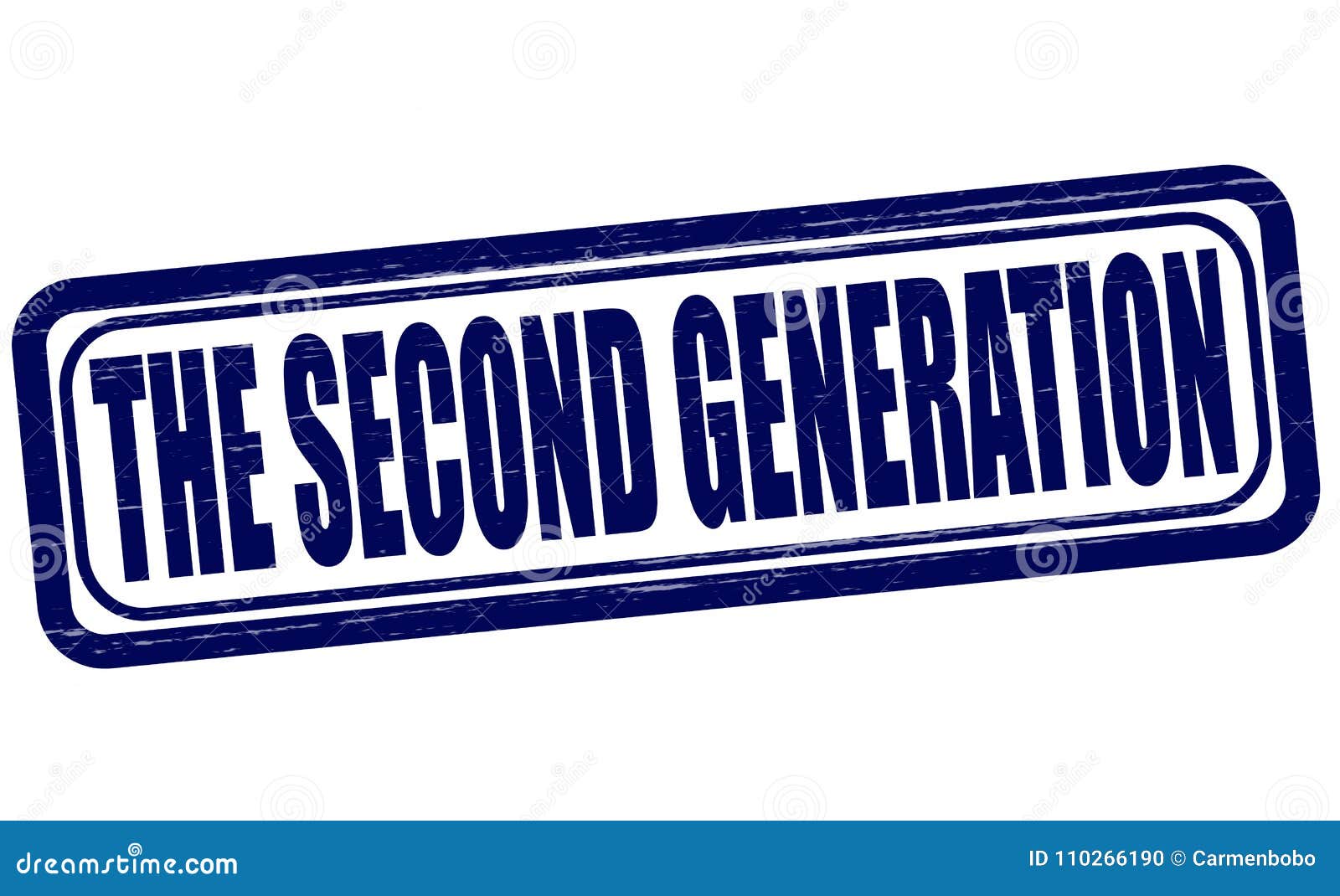 The second generation stock illustration. Illustration of sign - 110266190