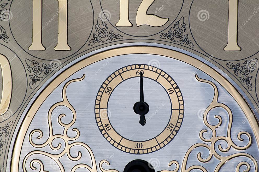 Second hand on clock face stock image. Image of machined - 17737277