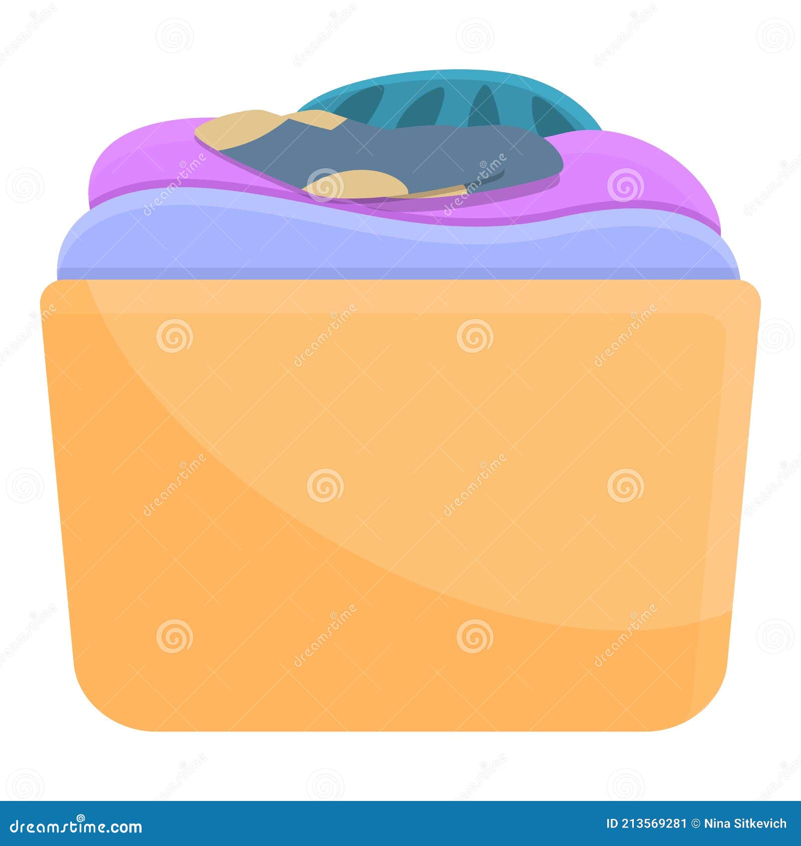 Second Hand Clothes Box Icon, Cartoon Style Stock Vector - Illustration ...