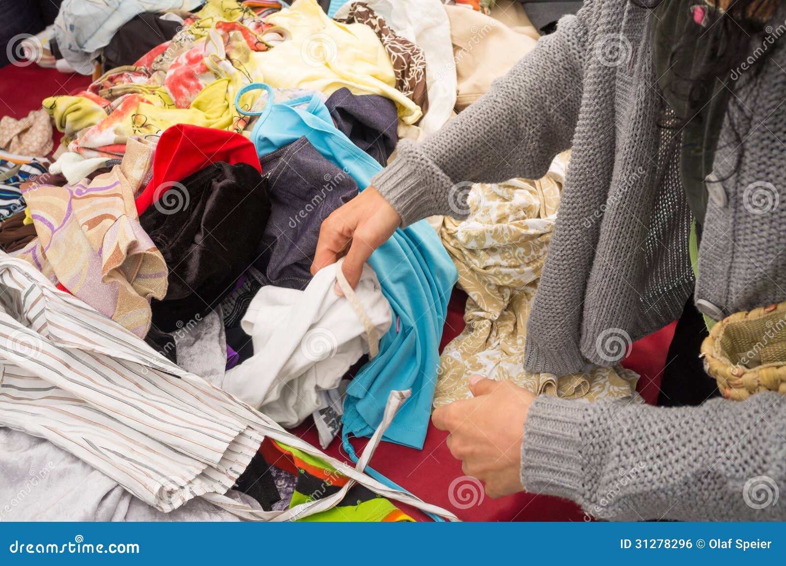 Second hand clothes stock photo. Image of garage, retail - 31278296