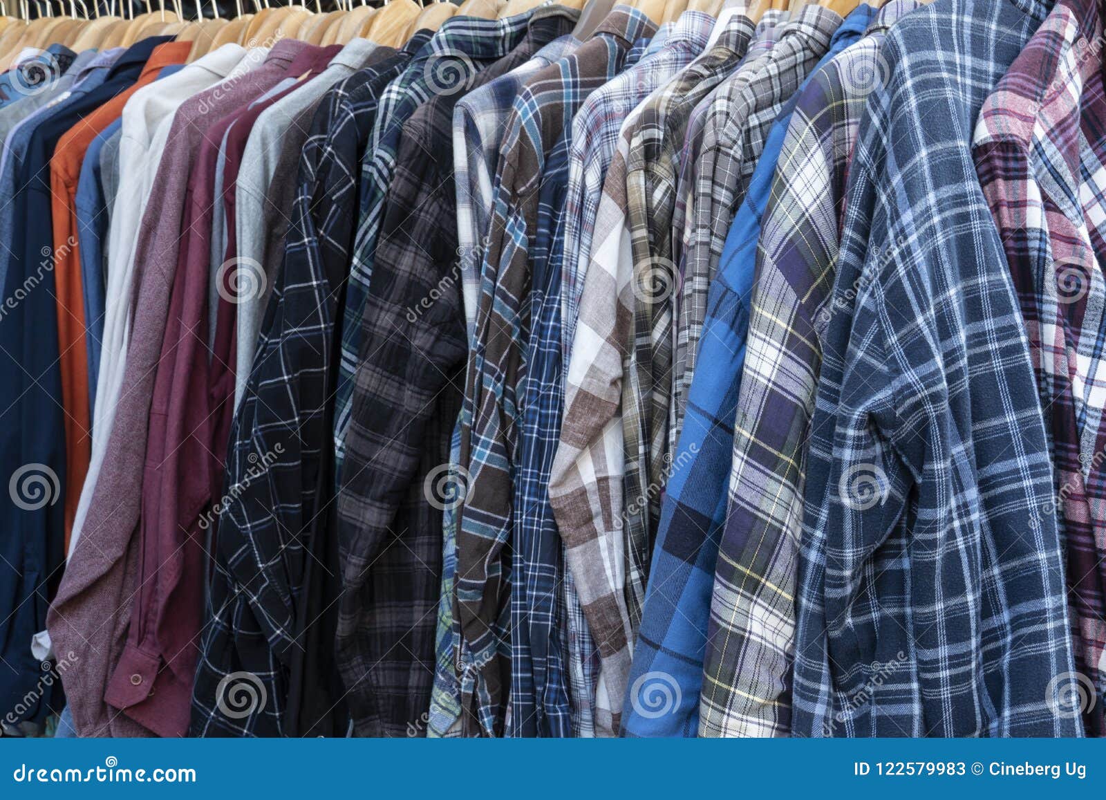 Second hand clothes stock image. Image of outlet, display - 122579983