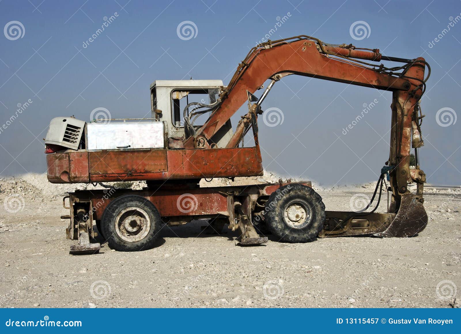 Second Hand Machine stock image. Image of excavating - 13115457