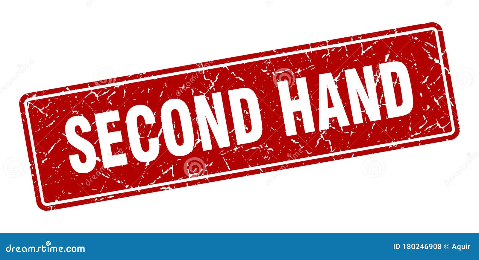Second Hand Sign. Second Hand Grunge Stamp Stock Vector - Illustration ...