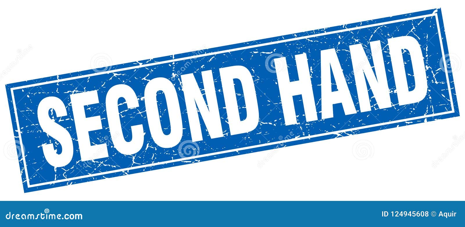 Second hand stamp stock vector. Illustration of stamp - 124945608