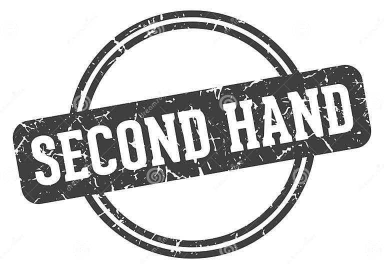 Second hand stamp stock vector. Illustration of grunge - 347685924