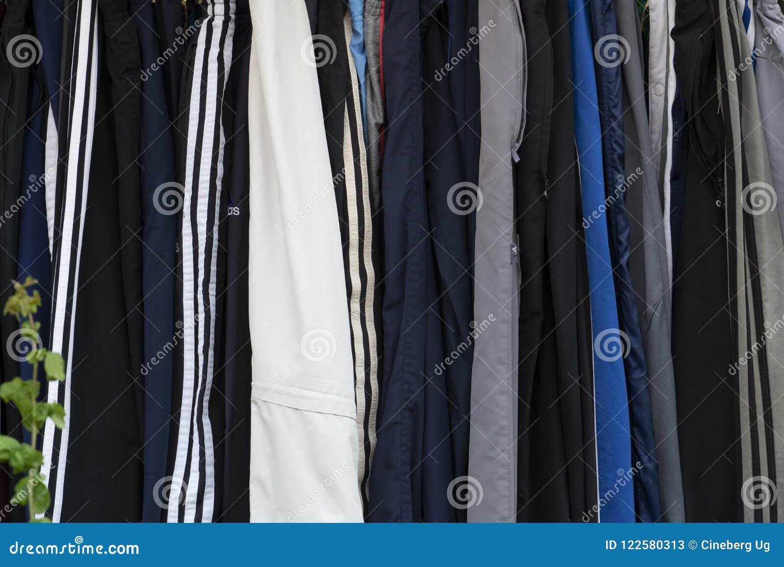 Second hand trousers editorial stock photo. Image of pattern - 122580313
