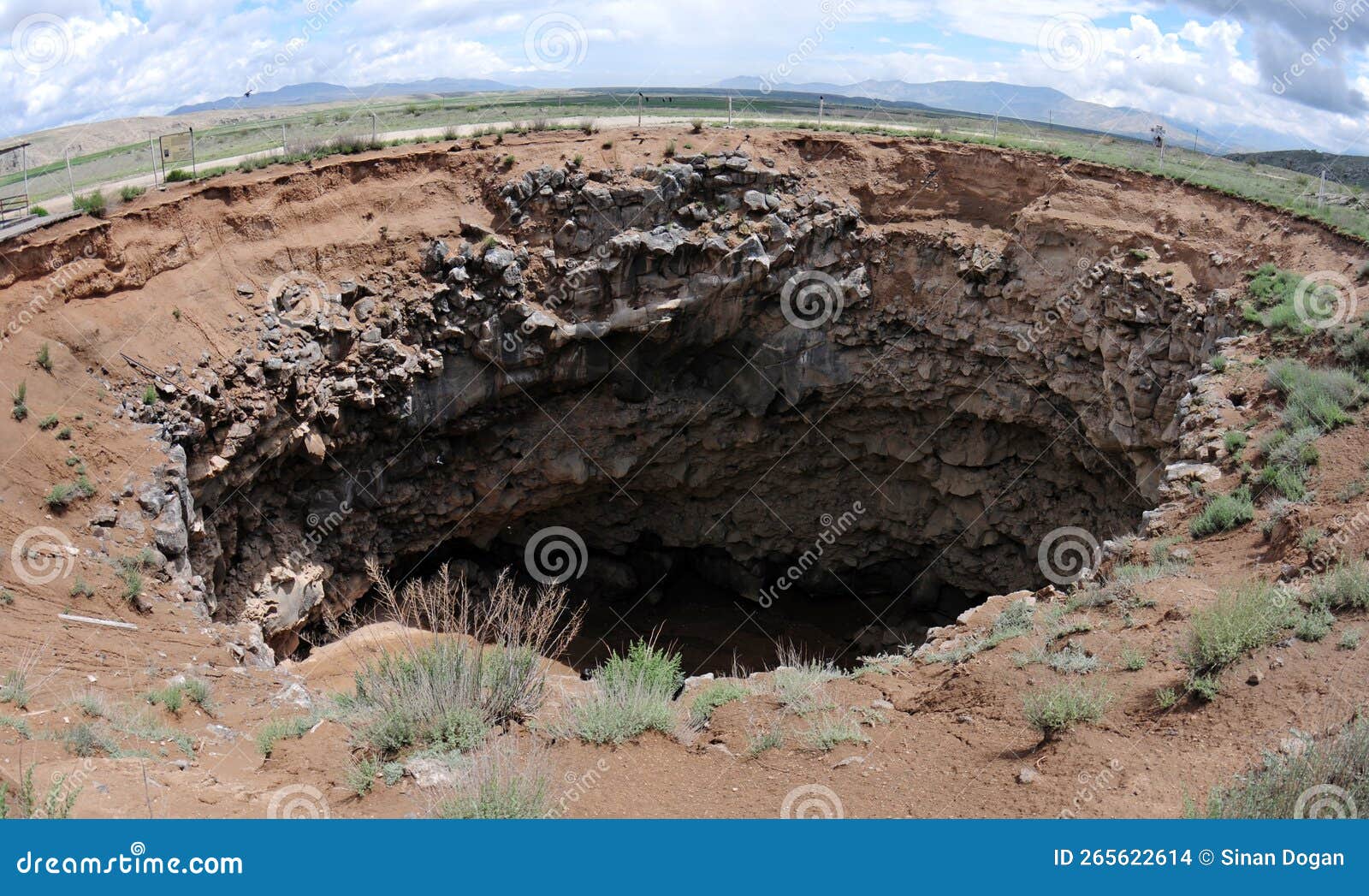 Dogubeyazit Meteor Pit - TURKEY Stock Photo - Image of valley, produced ...