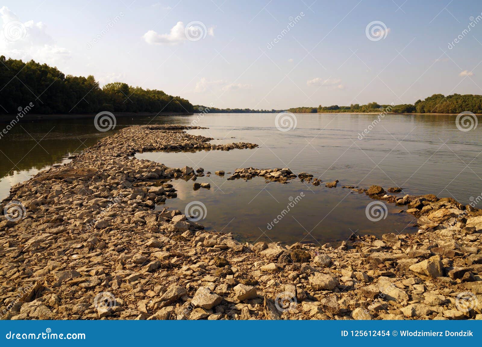 The Second Longest River in Europe: the Danube. Stock Photo - Image of ...