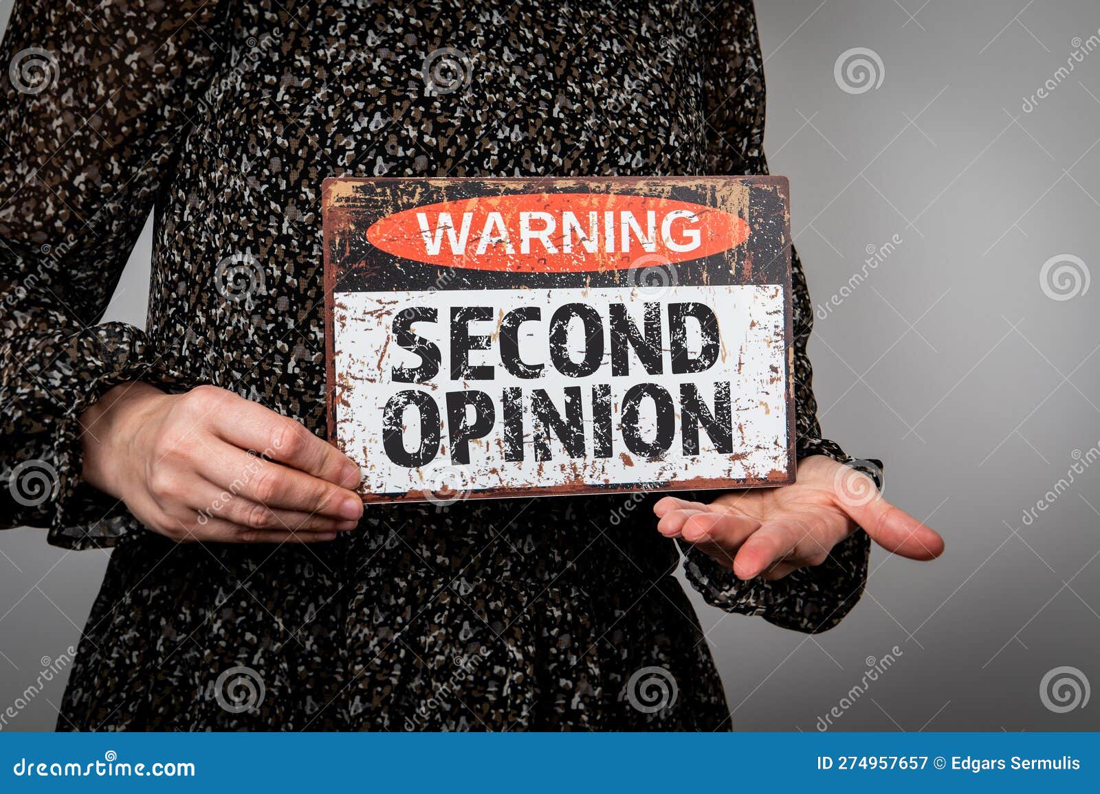 Second Opinion Concept. Warning Sign with Text Stock Image - Image of ...