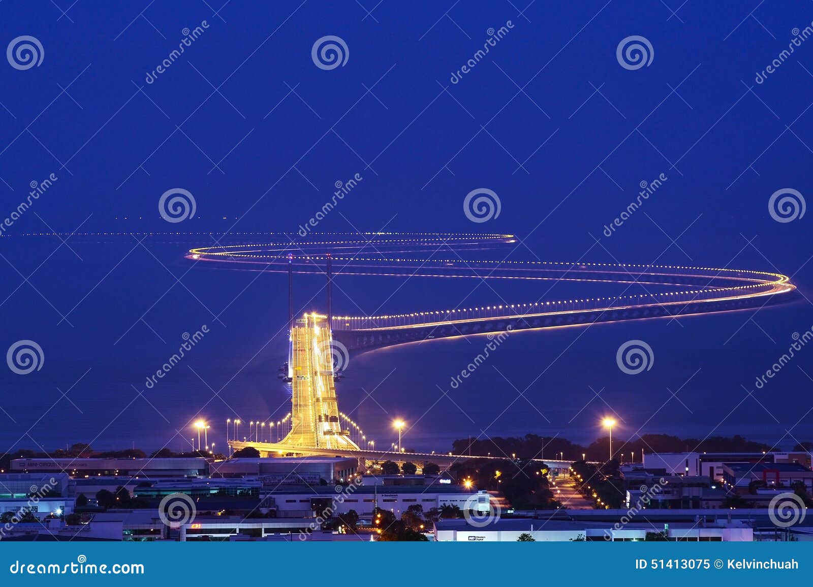 Second Penang Bridge editorial image. Image of transport - 51413075