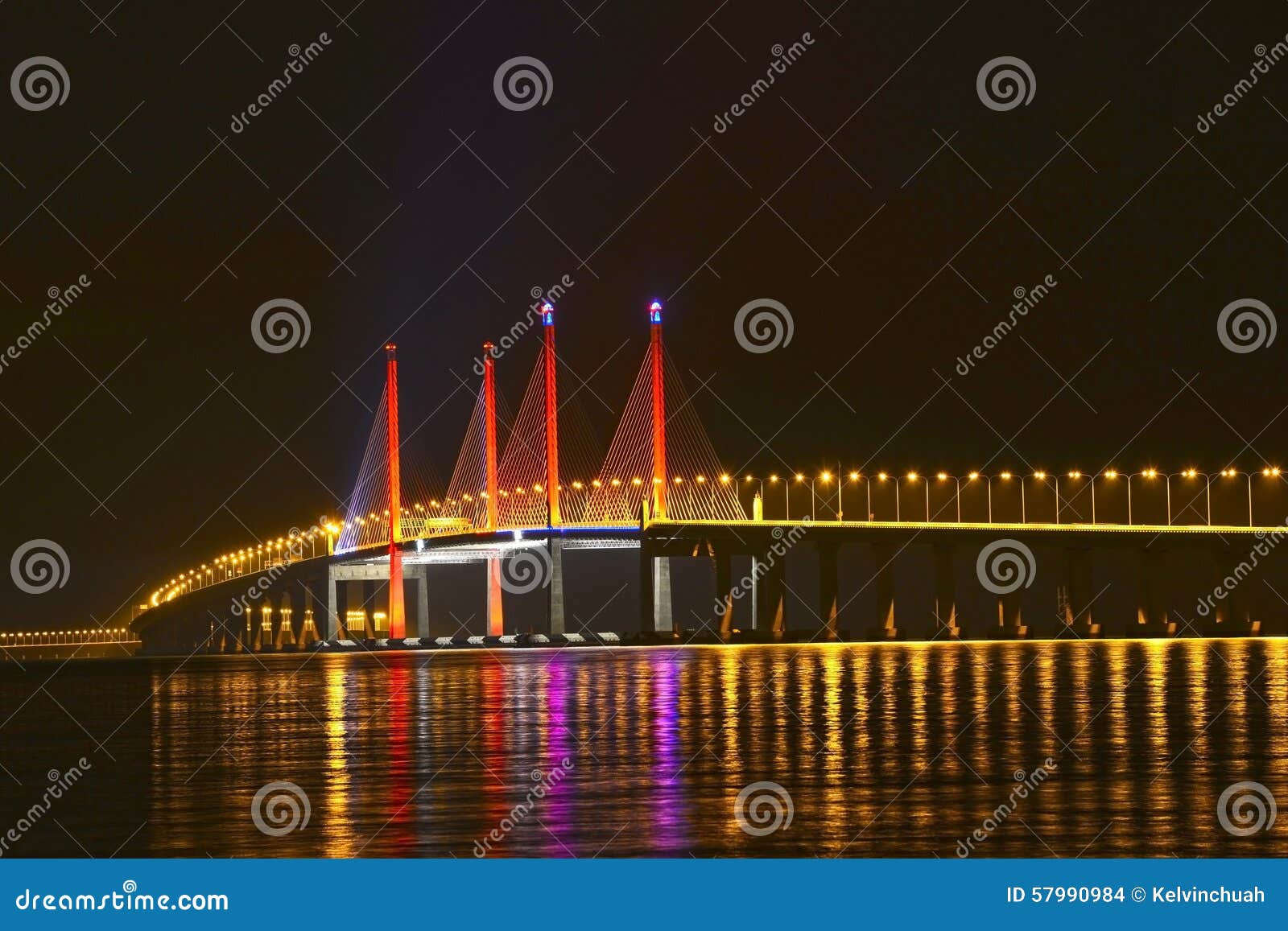 Second Penang Bridge stock photo. Image of beautiful - 57990984