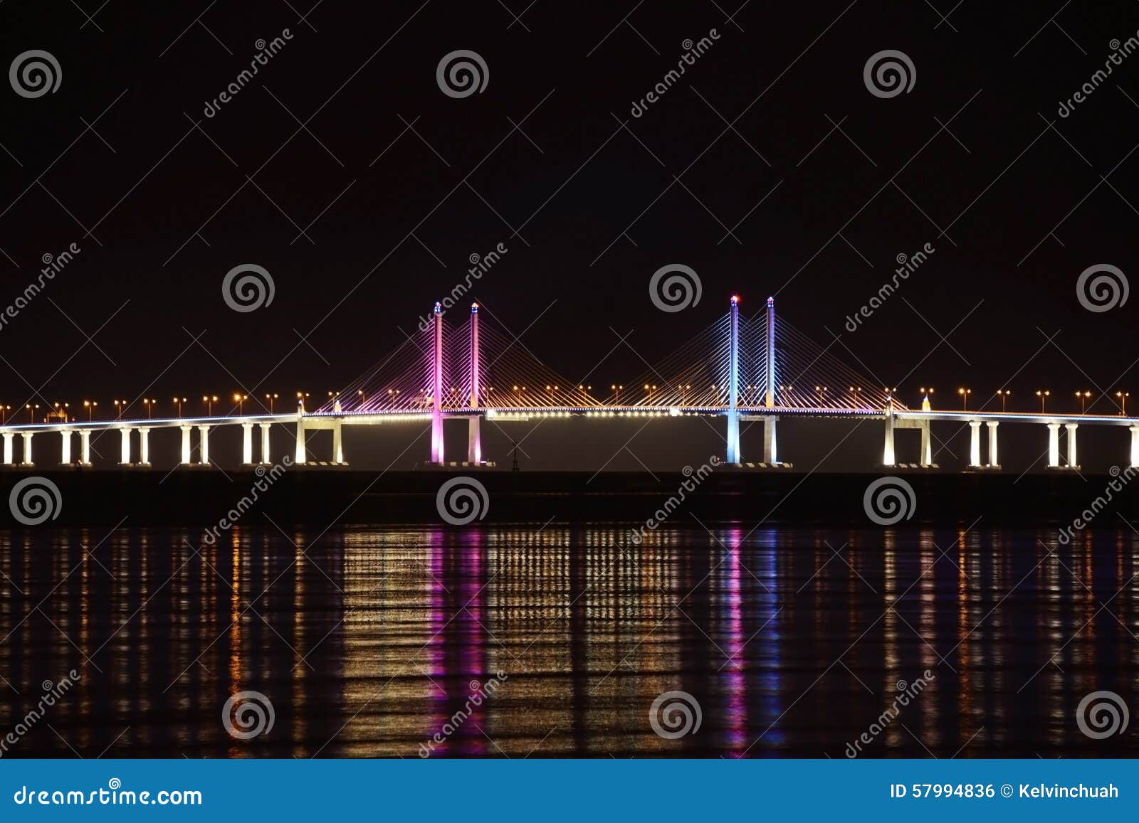 Second Penang Bridge stock photo. Image of yellow, city - 57994836