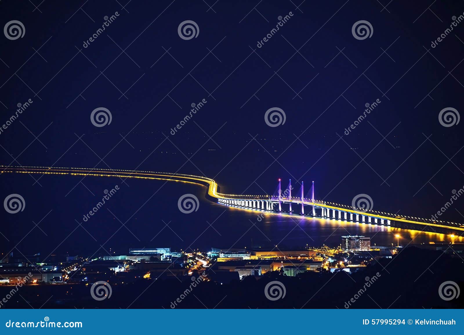 Second Penang Bridge stock photo. Image of transport - 57995294