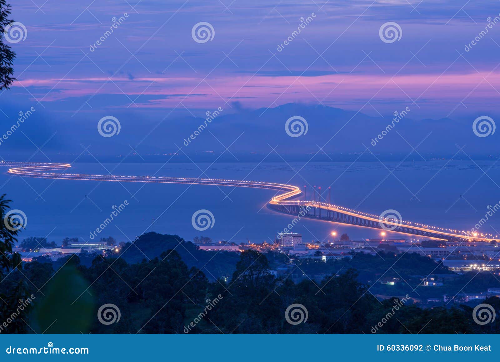 Second Penang Bridge stock photo. Image of light, sultan - 60336092