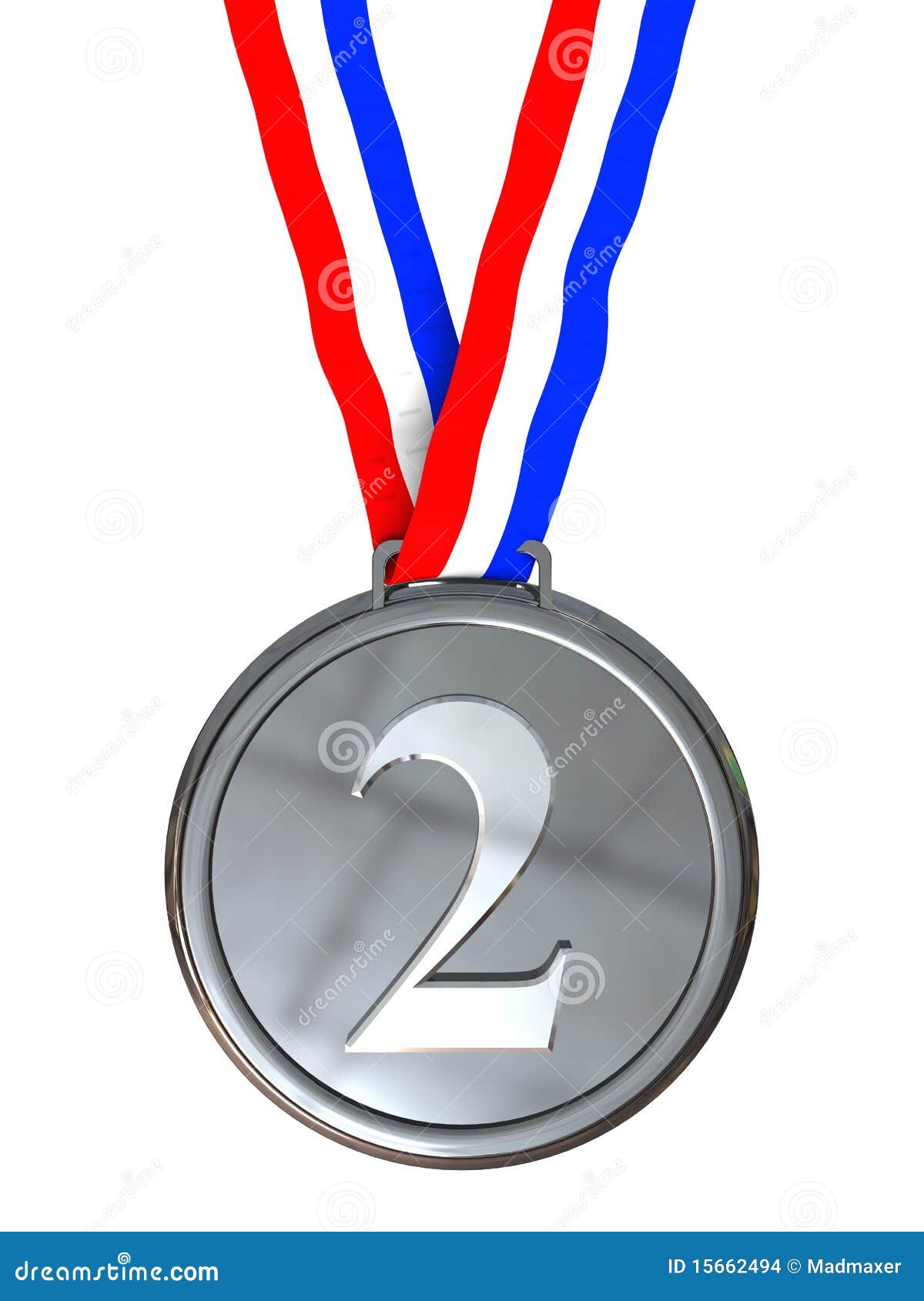 Second place stock illustration. Illustration of metal - 15662494