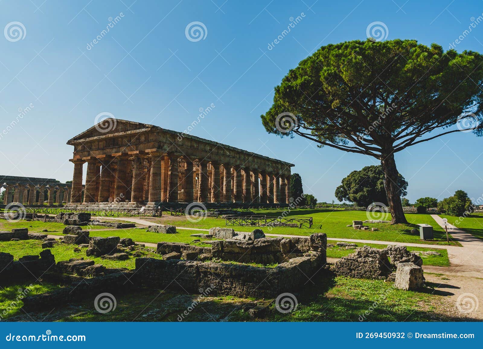 Second Temple of Hera stock photo. Image of doric, hera - 269450932