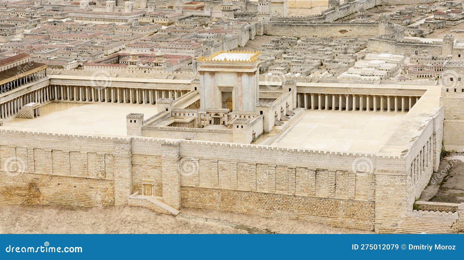 Second Temple - Model of the Ancient Jerusalem. Israel Museum Editorial ...