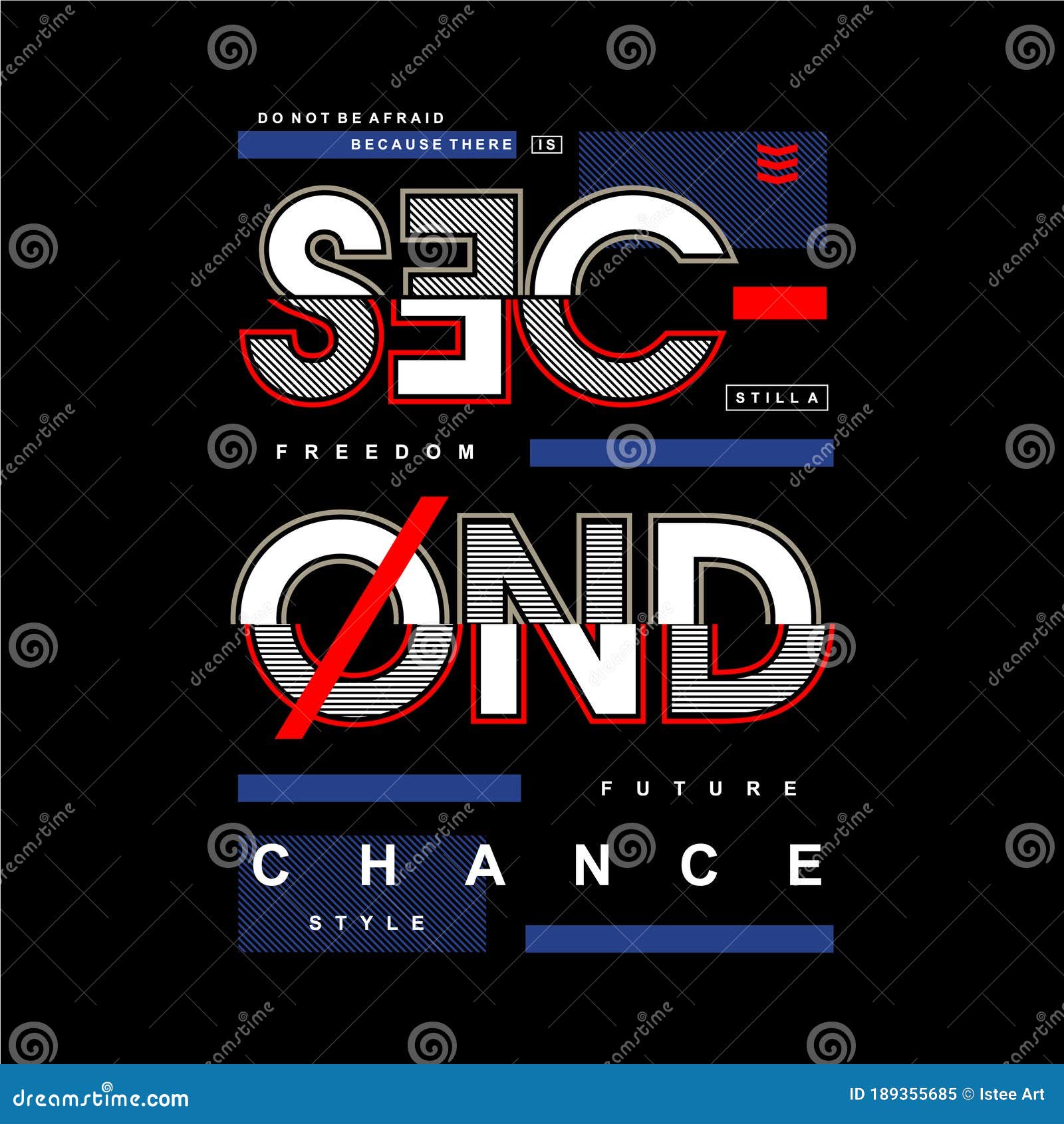Second Text Slogan Graphic Typography T Shirt Printed Design Vector ...