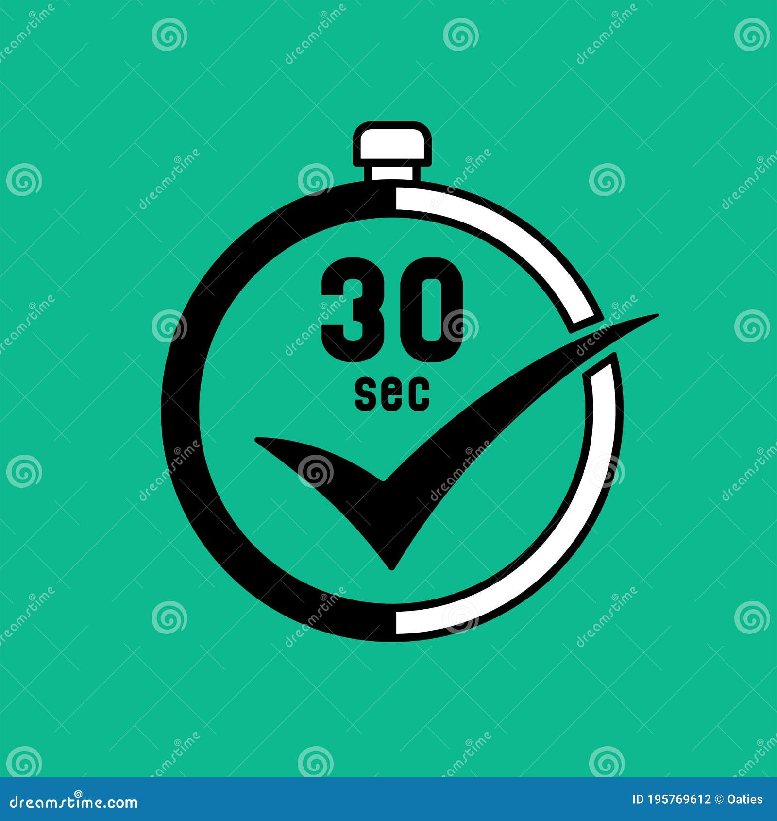 Time Countdown Clock Timer Circle Number. Stopwatch Vector Count ...