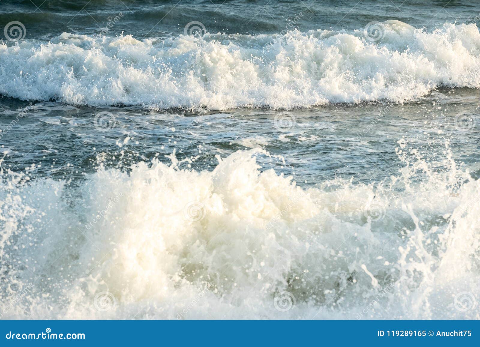 White Wave before Strom is Coming Stock Image - Image of view ...