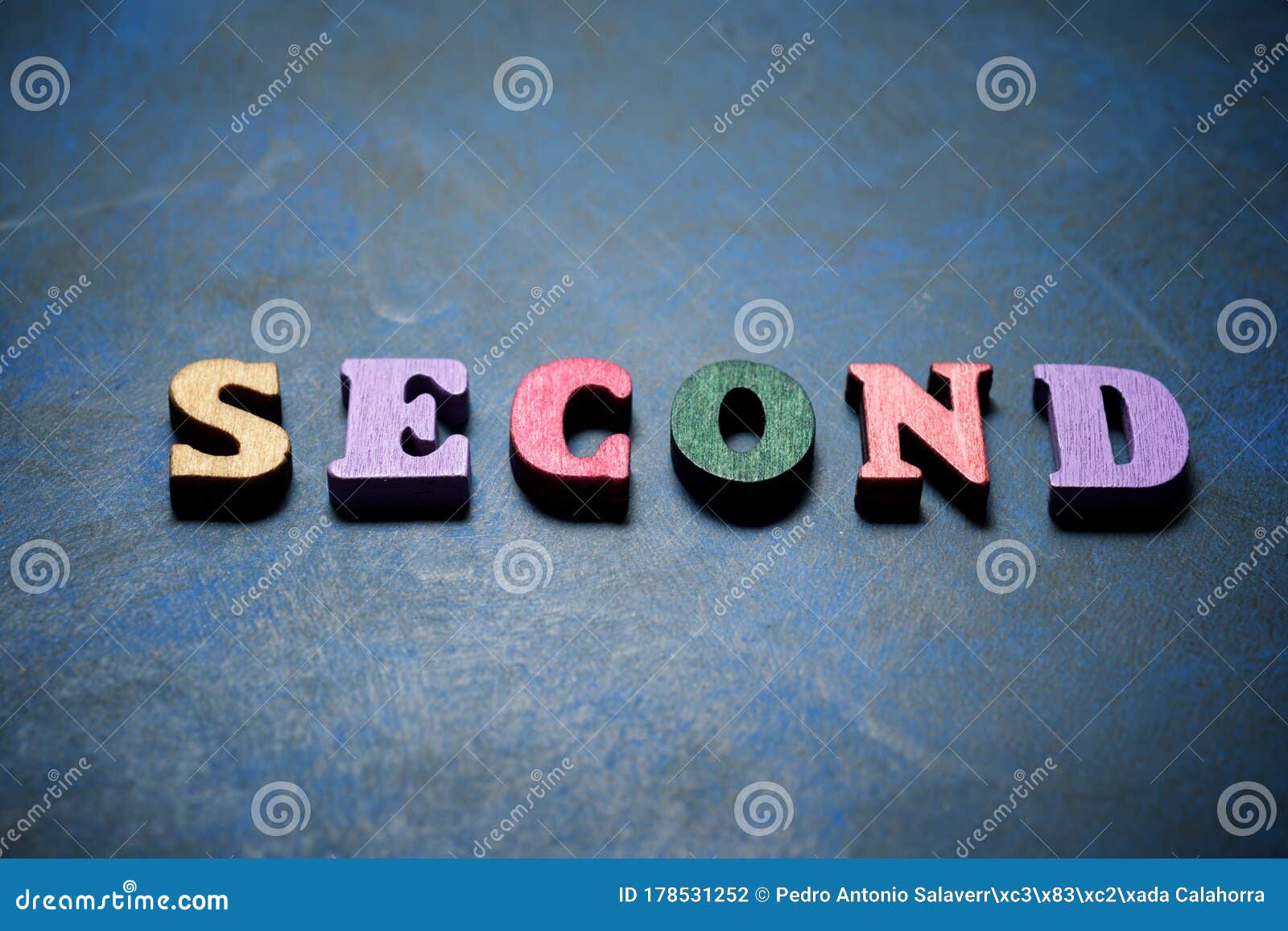 Second word view stock photo. Image of single, closeup - 178531252