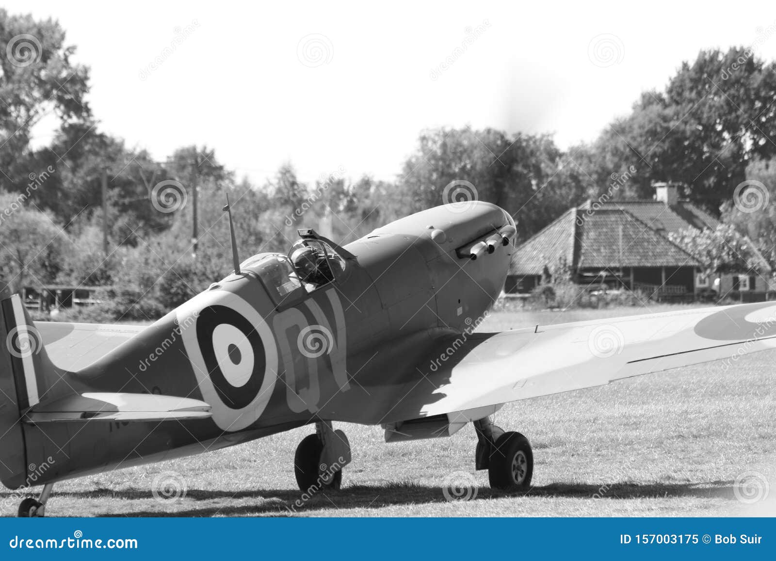 Second World War II Pilot in Spitfire on Runway Editorial Image - Image ...