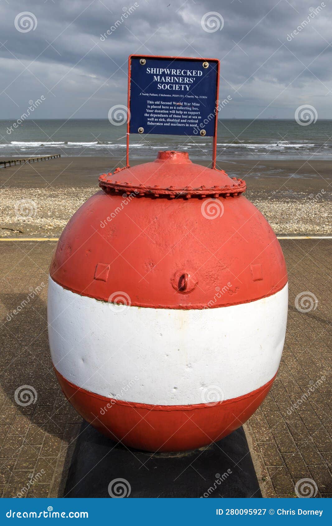 Second World War Mine at Shanklin, on the Isle of Wight Editorial ...