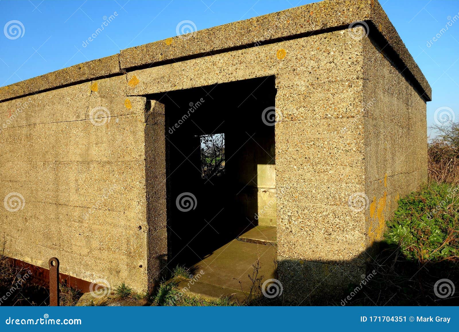 Second World War Stone Bunker Stock Image - Image of world, second ...