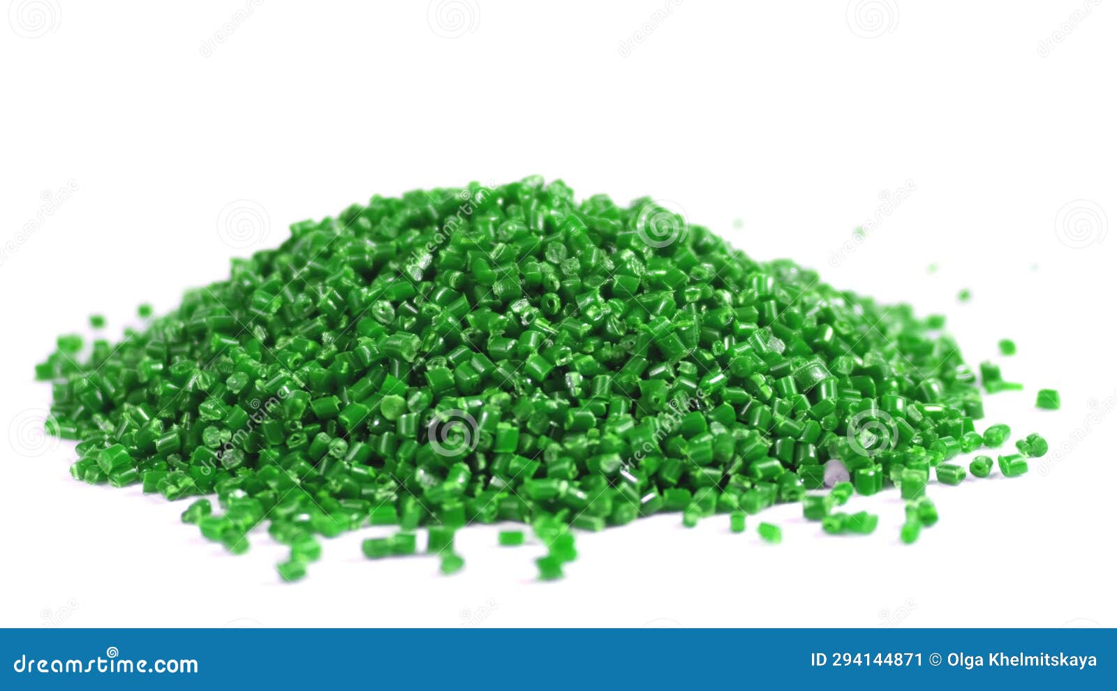 Secondary Granule Made of Polypropylene, Green Plastic Pellets Crumbles ...