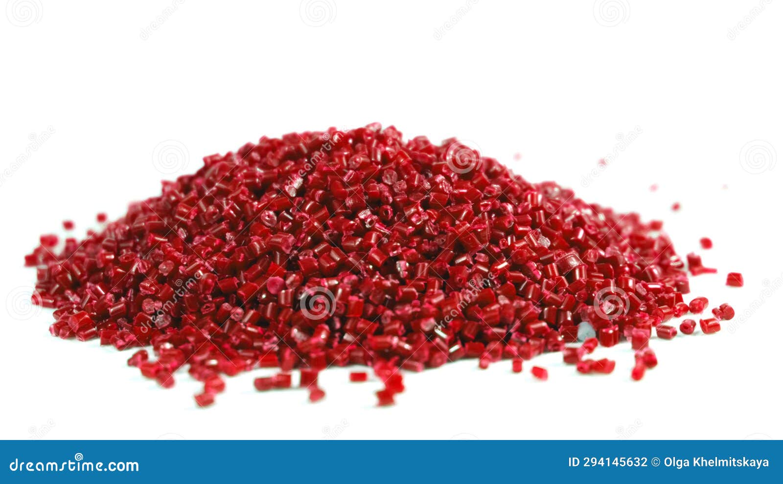 Secondary Granule Made of Polypropylene, Red Plastic Pellets Crumbles ...