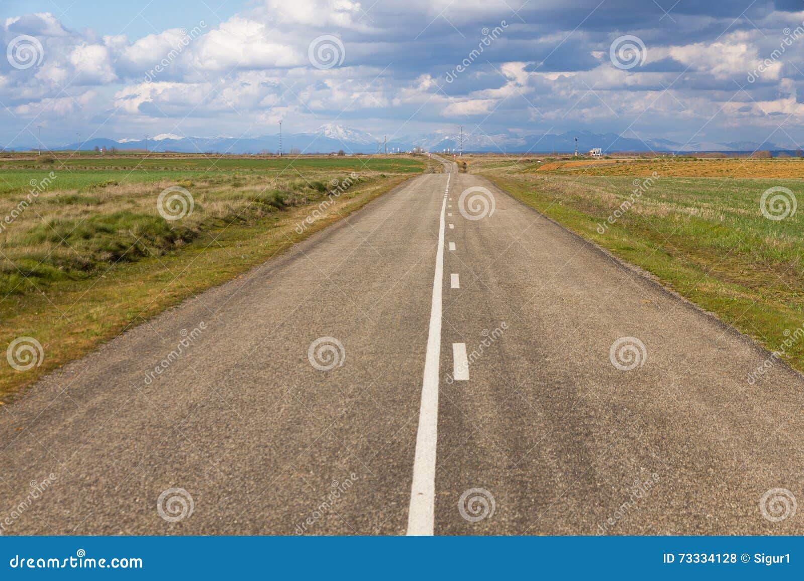 Secondary HIGHWAY Highway with Mountains in the Background - Car Stock ...