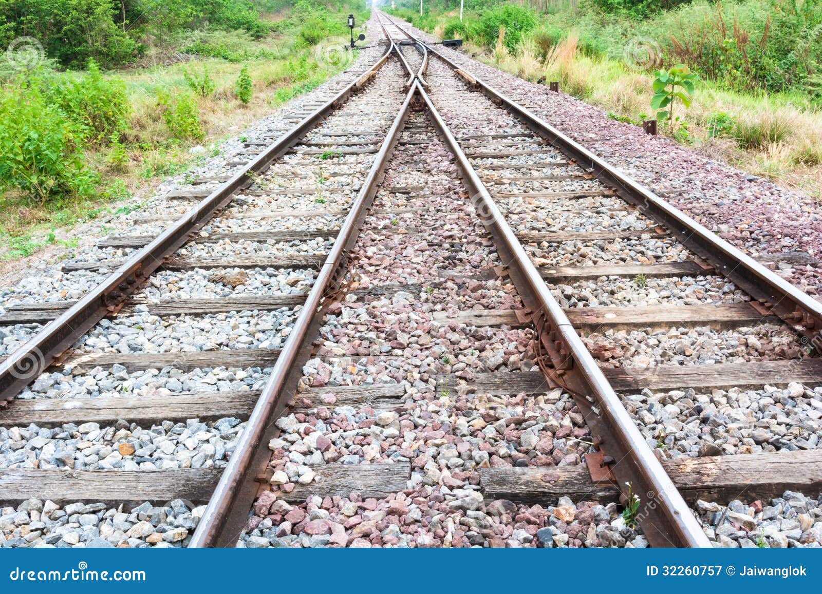 Secondary To Primary Railway Tracks Stock Image - Image of environment ...