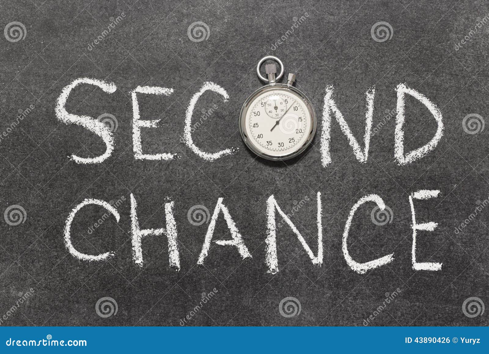 Seconde chance photo stock. Image du deuxièmement, horloge - 43890426