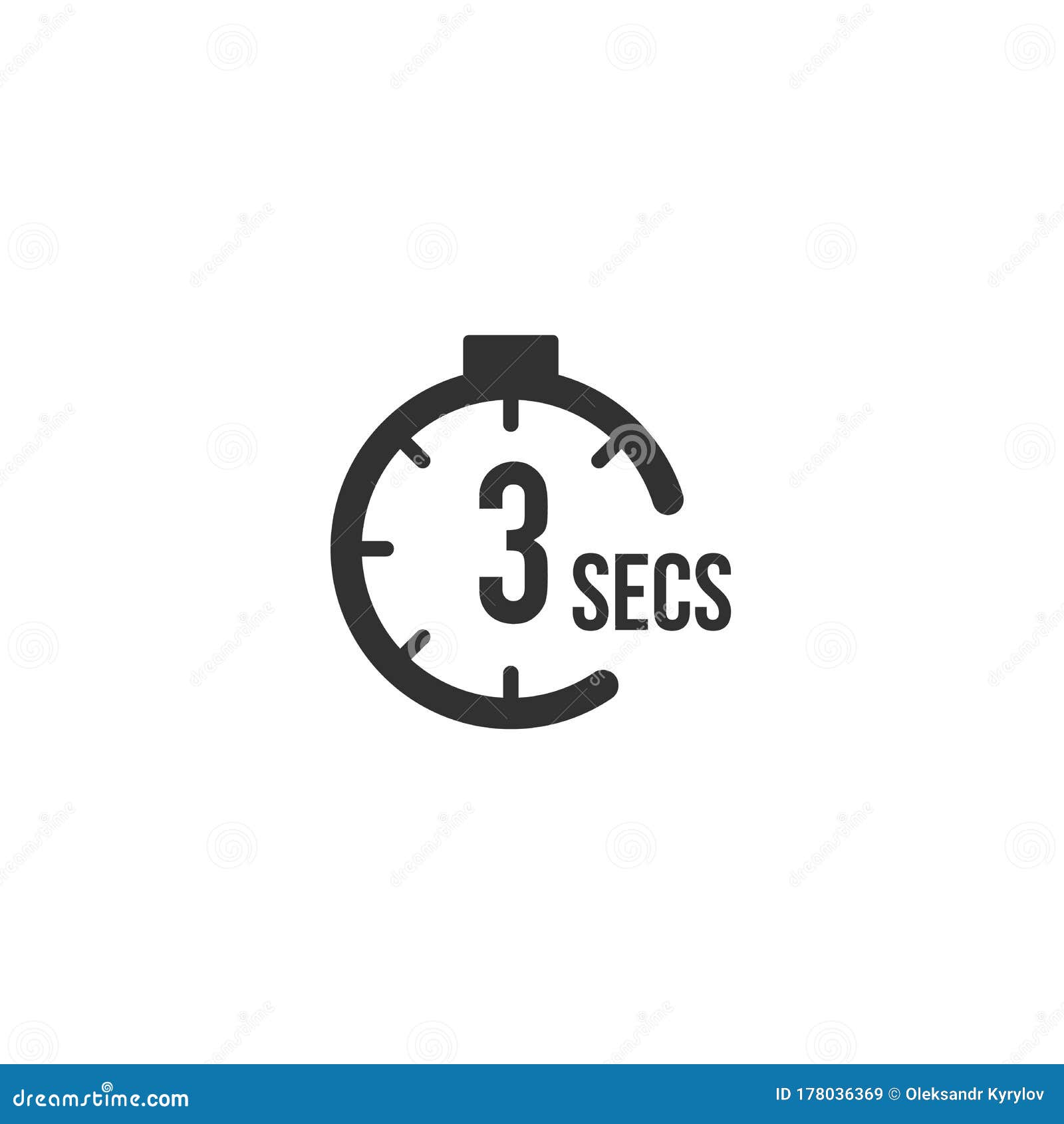 30 Seconds Countdown Timer Icon Set Time Interval Icons Stopwatch And