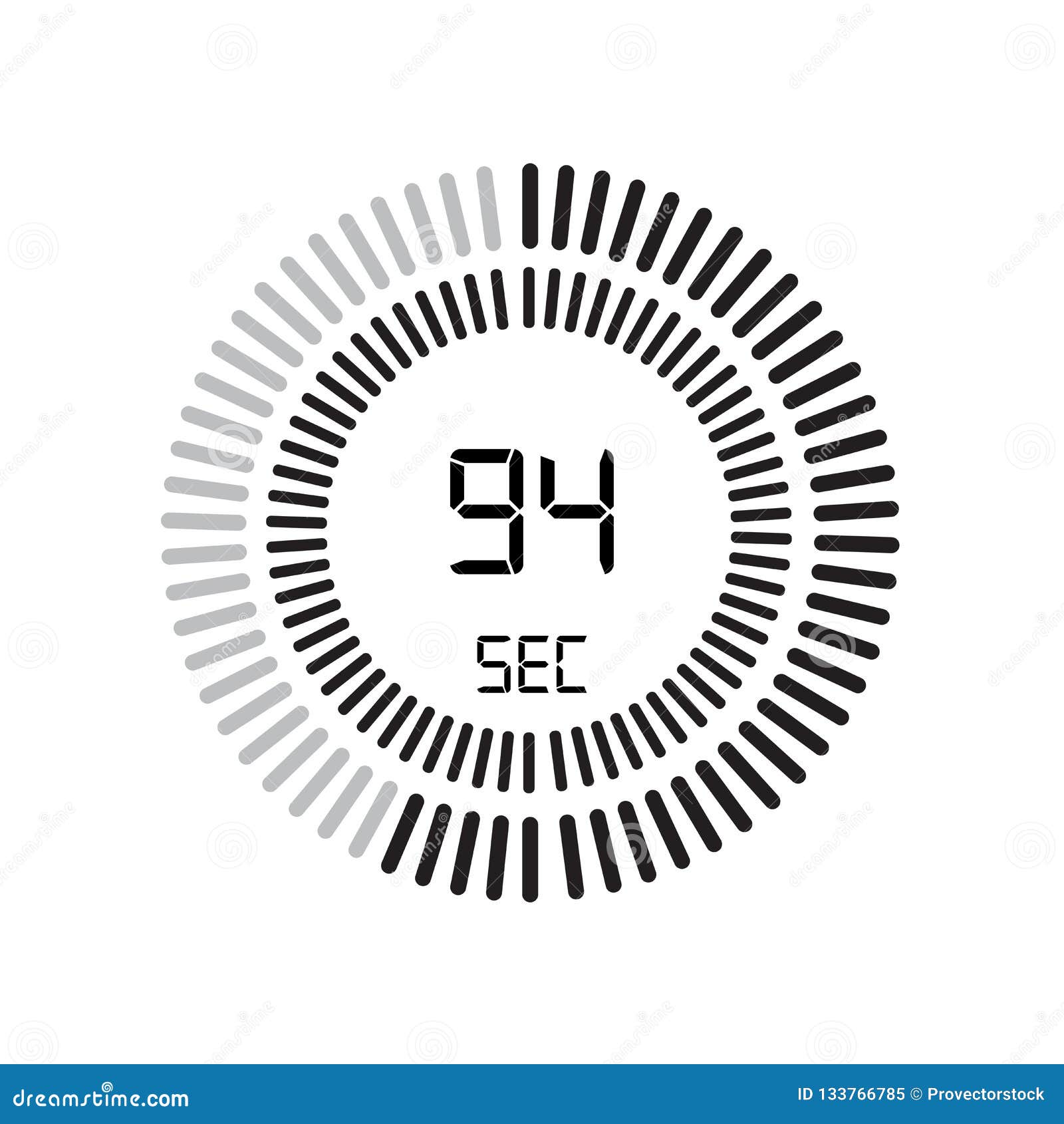 The 94 Seconds Icon, Digital Timer. Clock and Watch, Timer, Countdown ... The 94 Seconds Icon, Digital Timer. Clock and Watch, Timer, Countdown ...