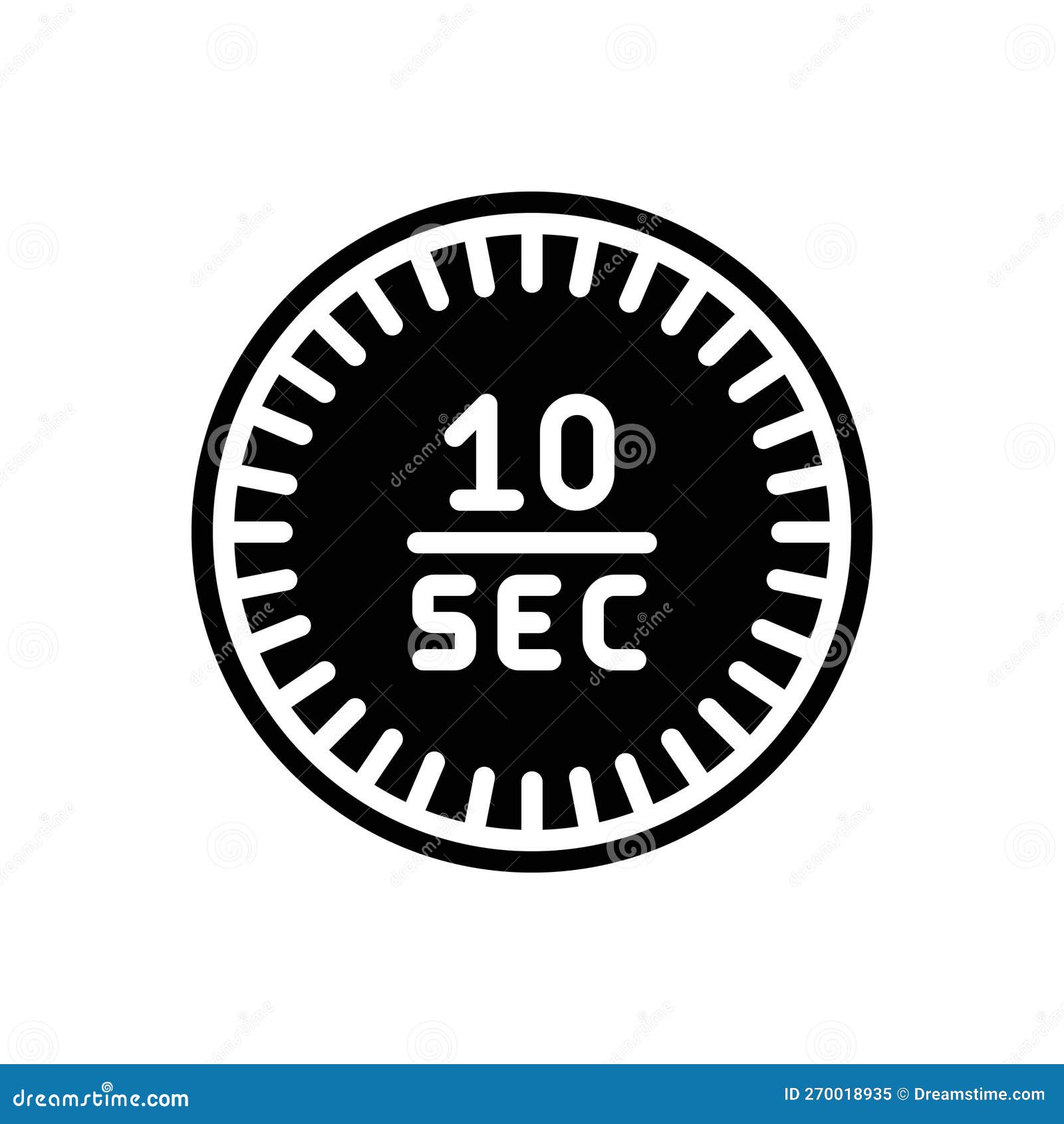 45 Seconds Timer, Stopwatch Or Countdown Icon. Time Measure. Chronometr ...