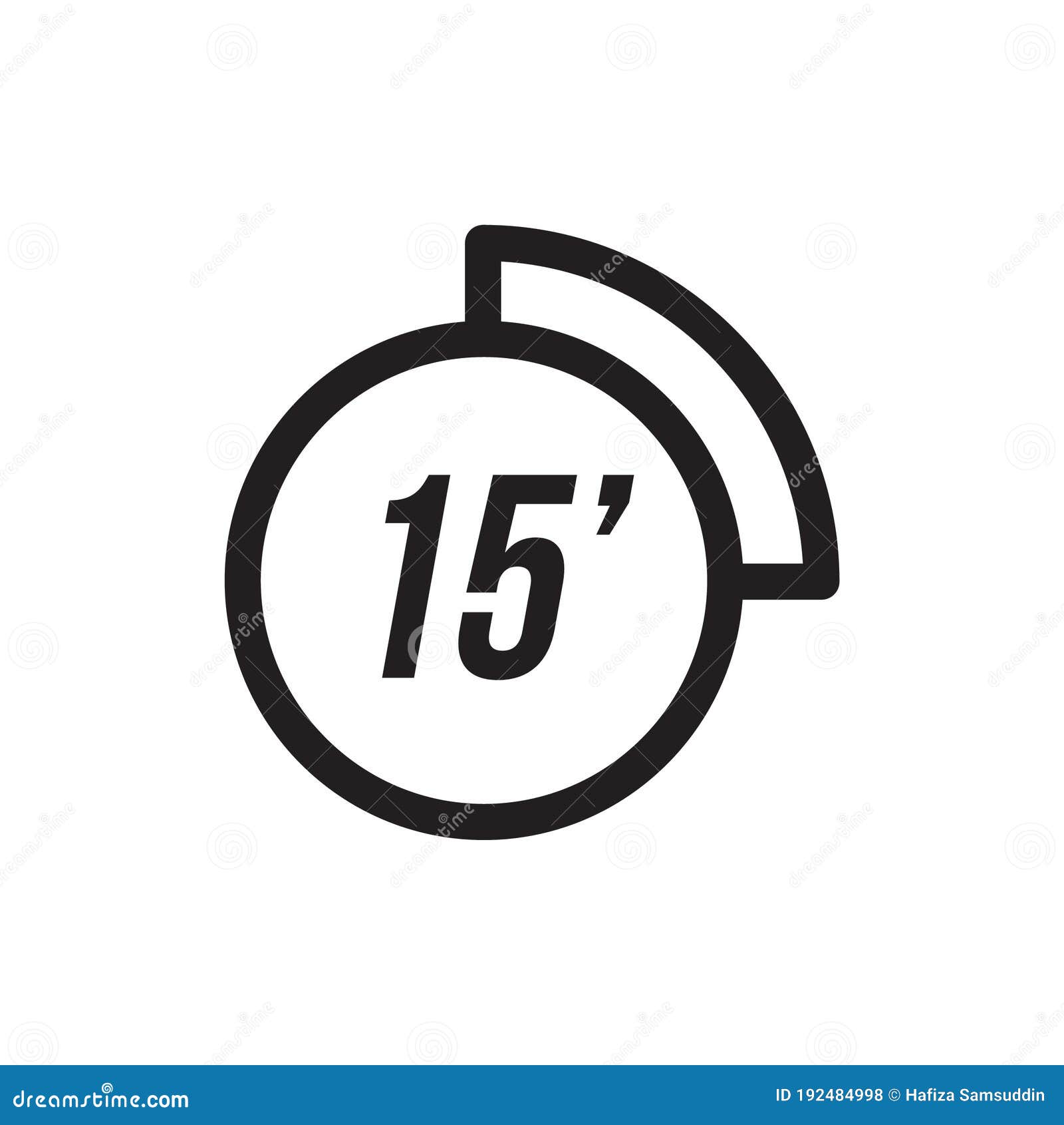 15 Seconds Icon. Vector Illustration Decorative Design Stock Vector ...