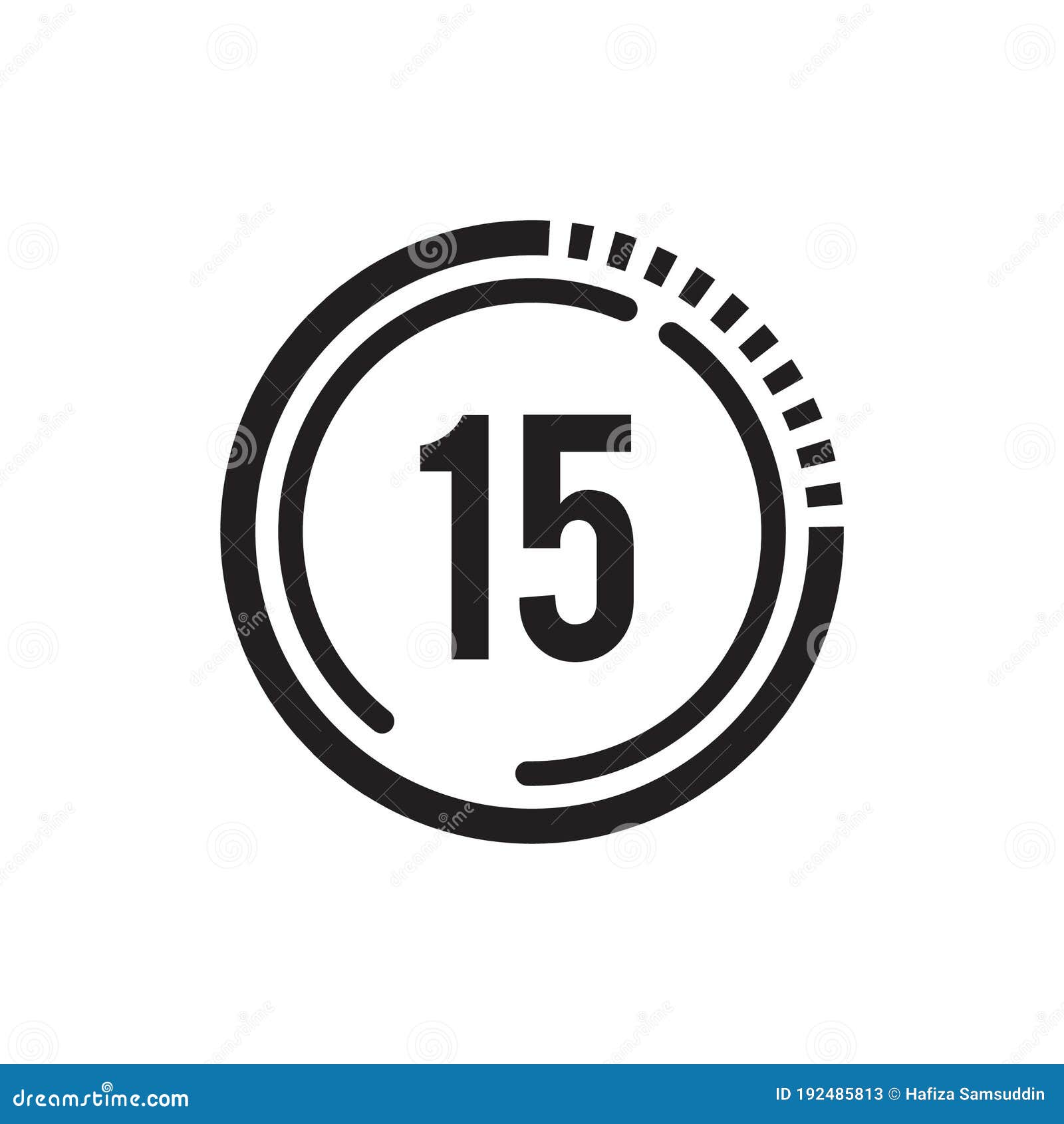 15 Seconds Icon. Vector Illustration Decorative Design Stock Vector ...