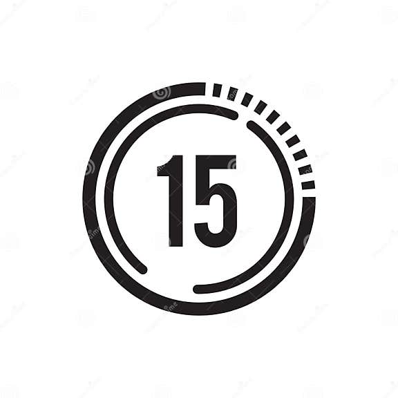 15 Seconds Icon. Vector Illustration Decorative Design Stock Vector ...