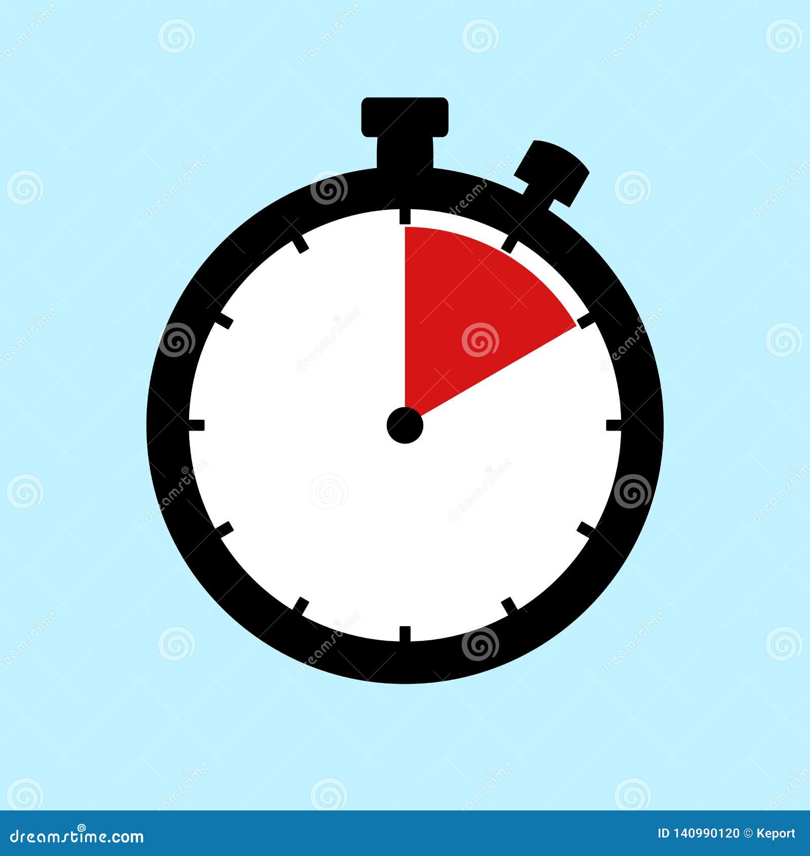 10 Seconds or 10 Minutes or 2 Hours - Stopwatch Icon Stock Illustration ...