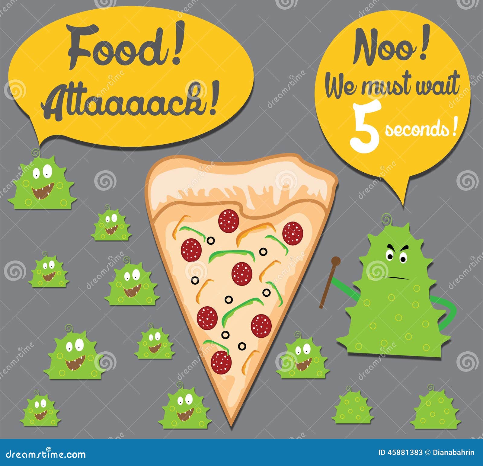 From 1 Second To 60 Seconds Icon Set Cartoon Vector | CartoonDealer.com ...