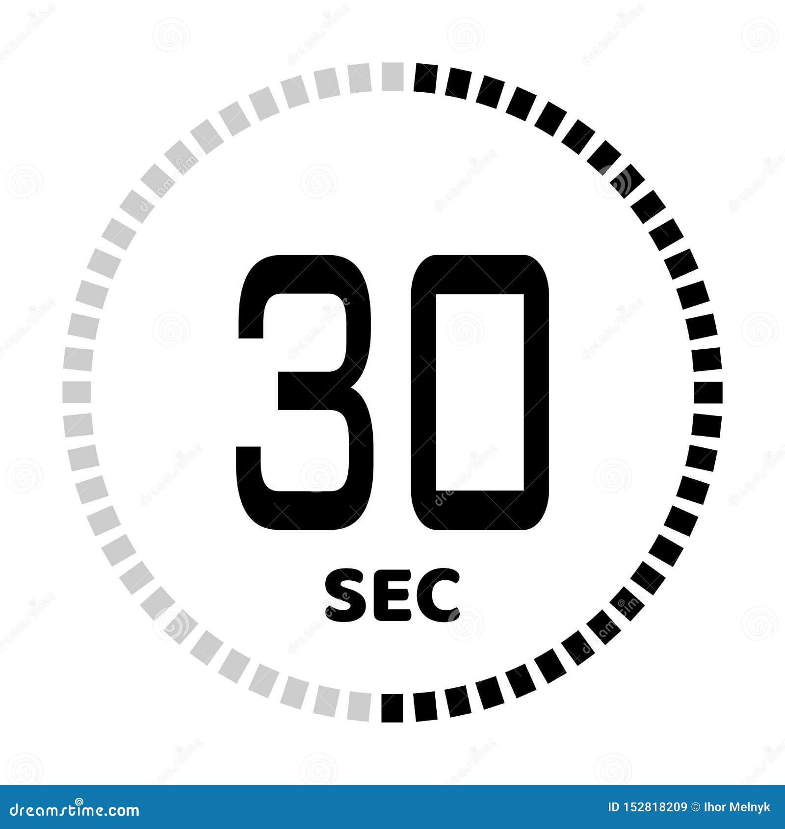 The Seconds, Stopwatch Icon Stock Vector - Illustration of hour ...