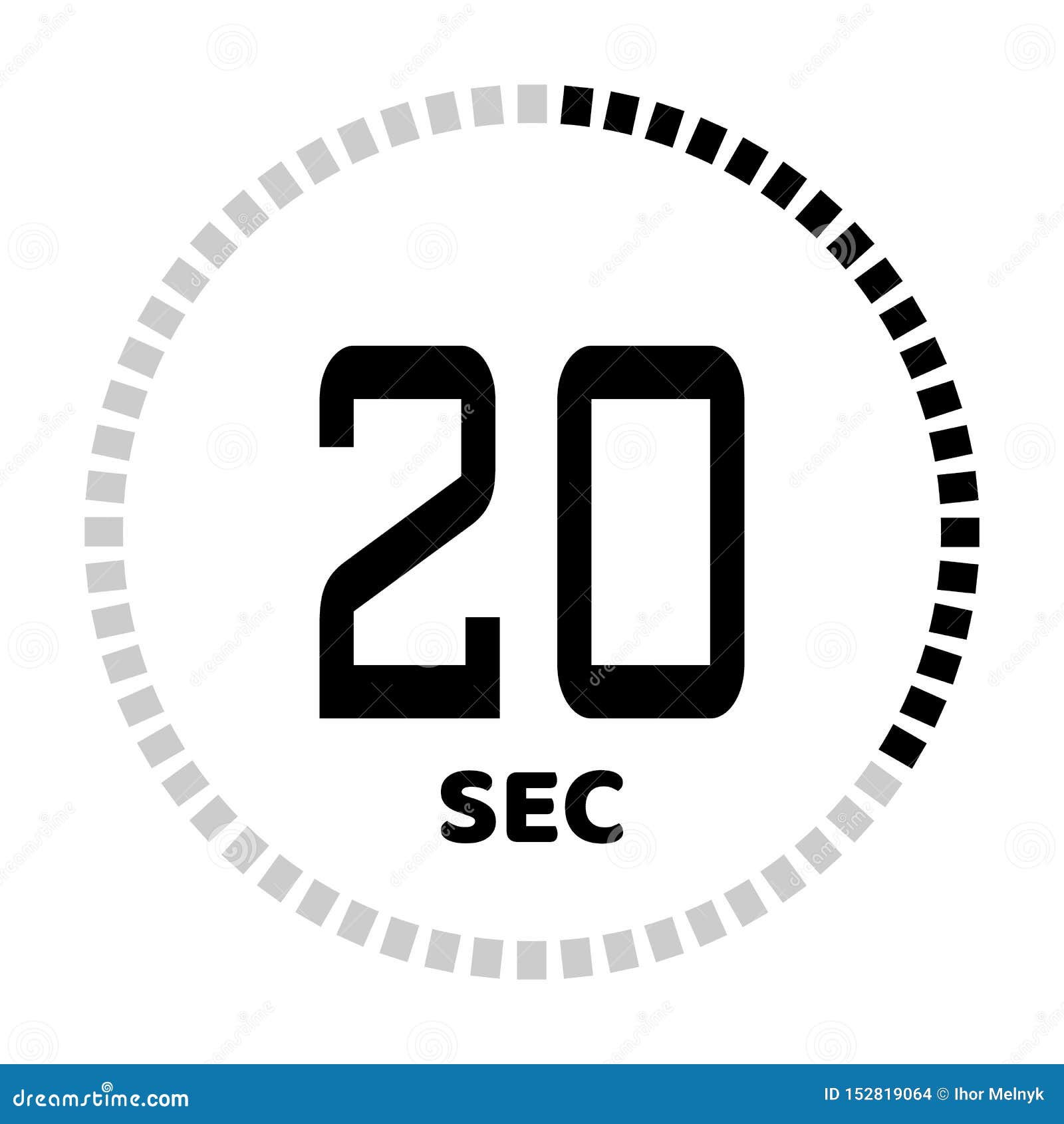 The Seconds Stopwatch Icon Stock Vector Illustration Of Running