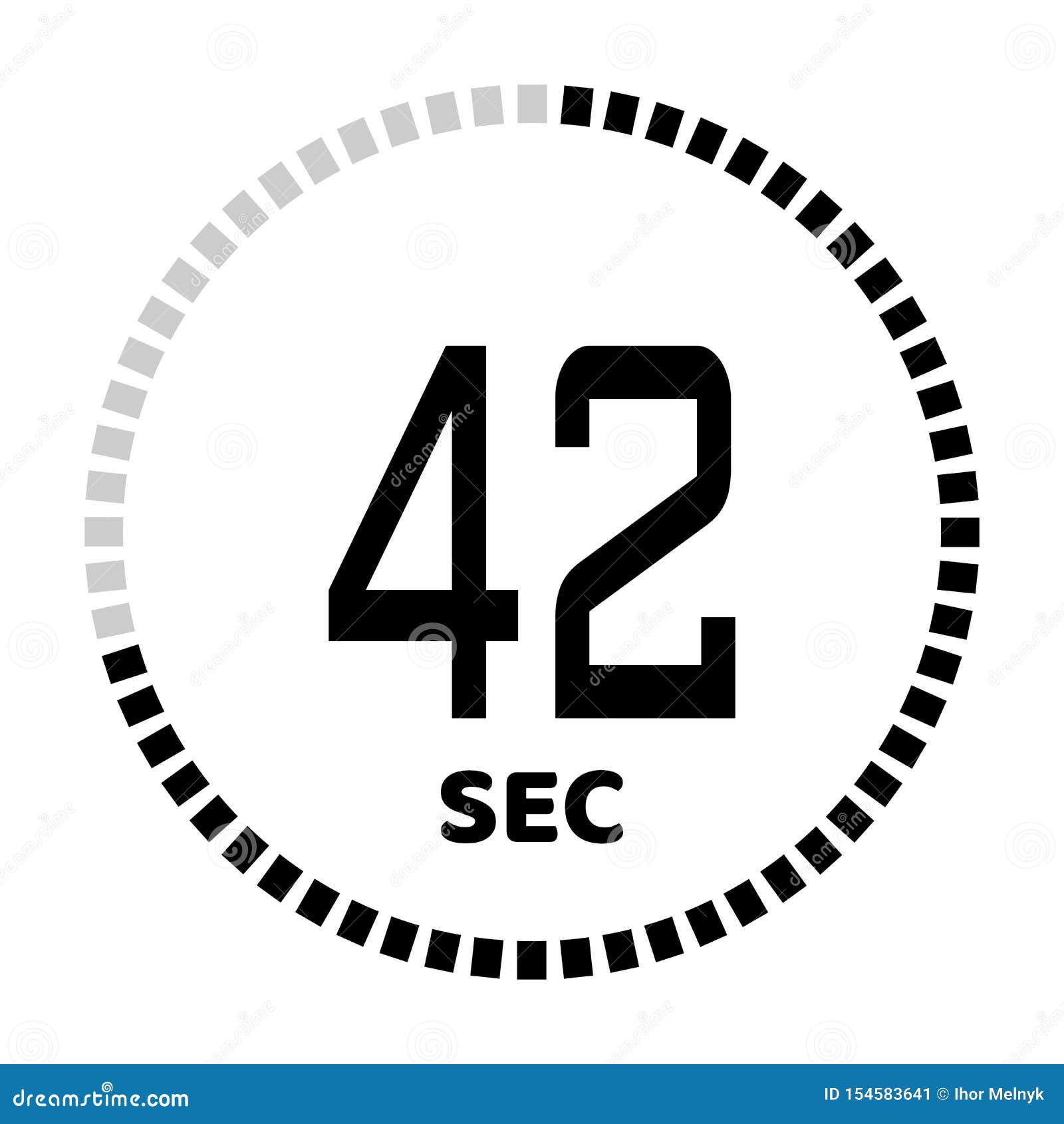 The Seconds, Stopwatch Icon Stock Vector - Illustration of chronometer ...