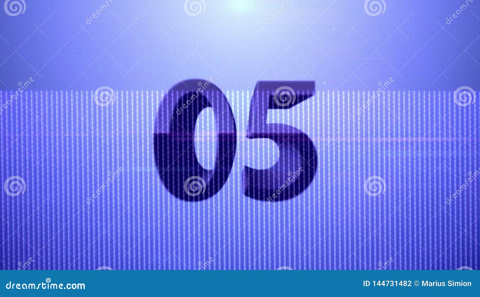 10 Seconds Technology Blue Countdown Stock Footage - Video of animation ...