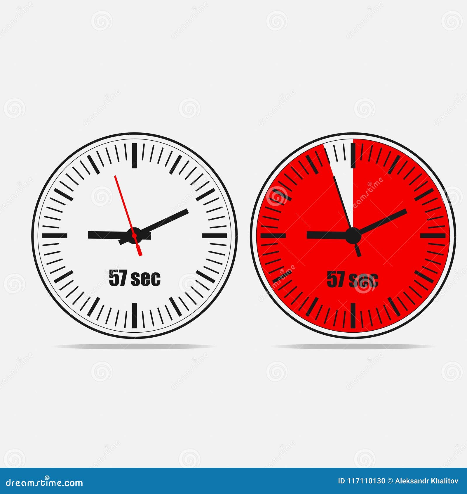 Fifty Two Seconds Stopwatch Icon, Timer Symbol, 52 Sec Waiting Time ...