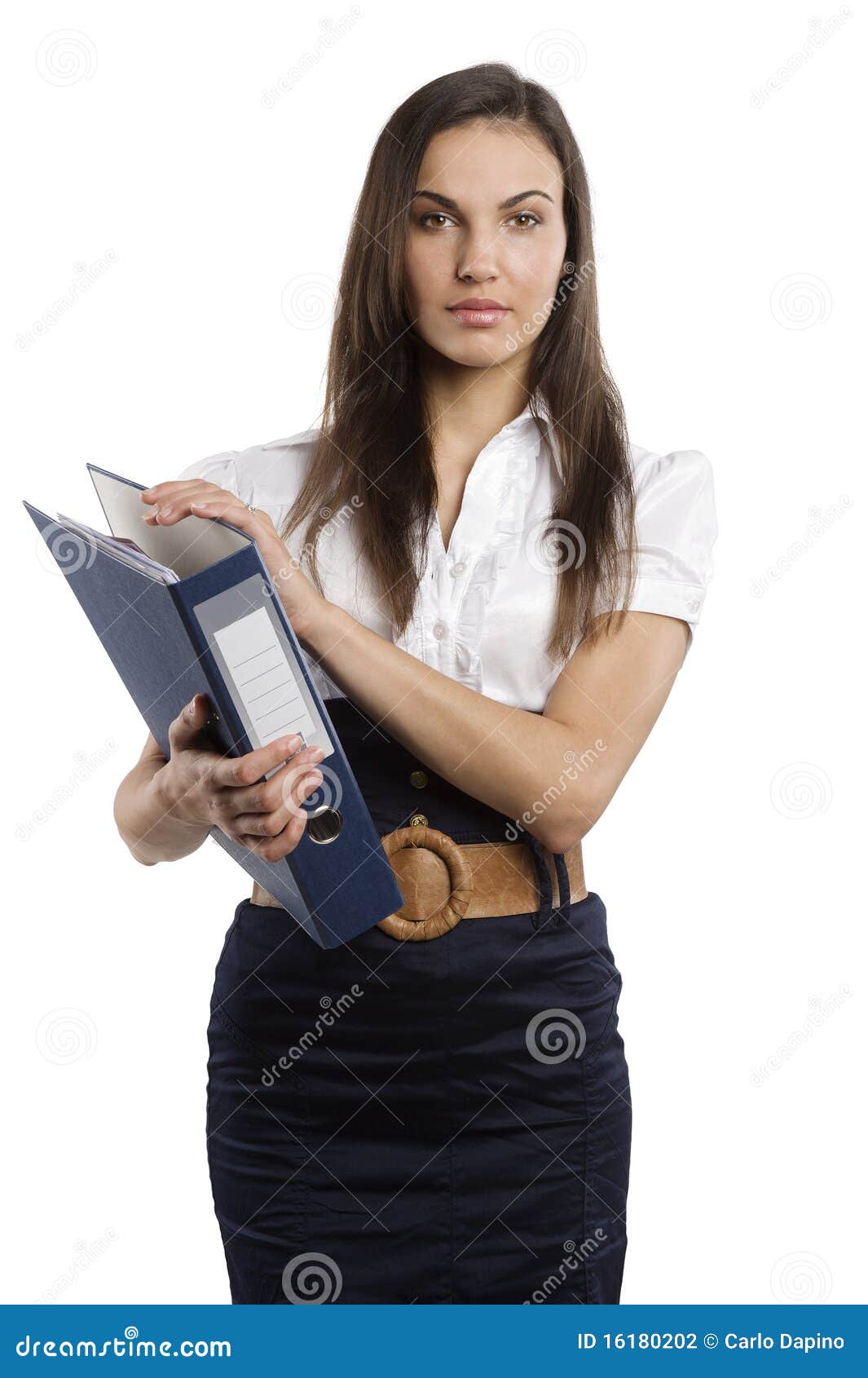 A secretária foto de stock. Imagem de bonito, preto, isolado - 16180202