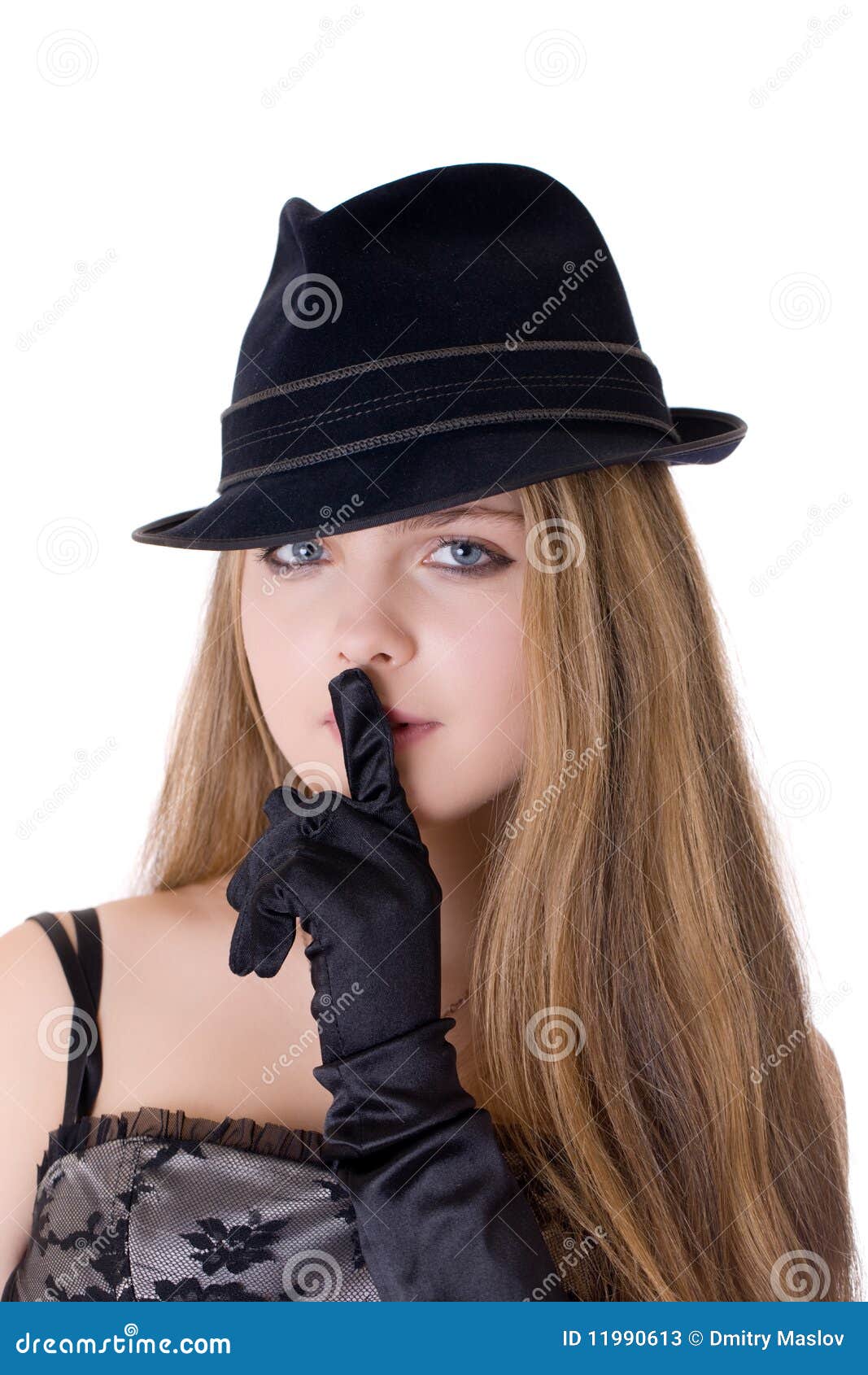 Secret stock image. Image of blond, studio, beautiful - 11990613