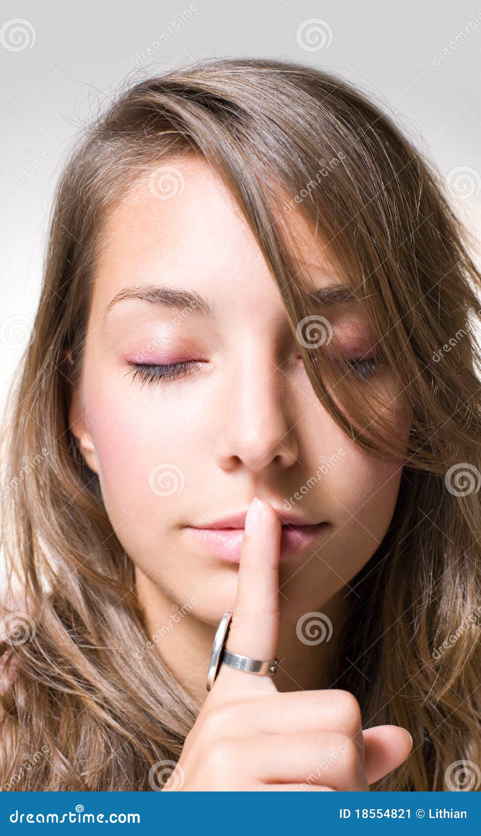 The secret. stock image. Image of attractive, fresh, girl - 18554821