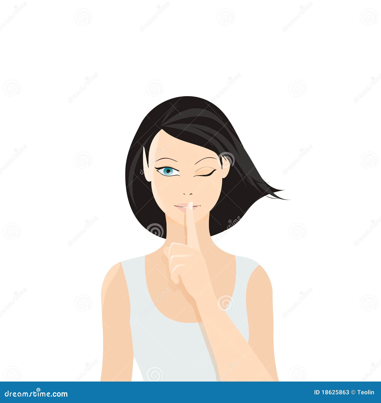 It is a secret stock vector. Illustration of attractive - 18625863